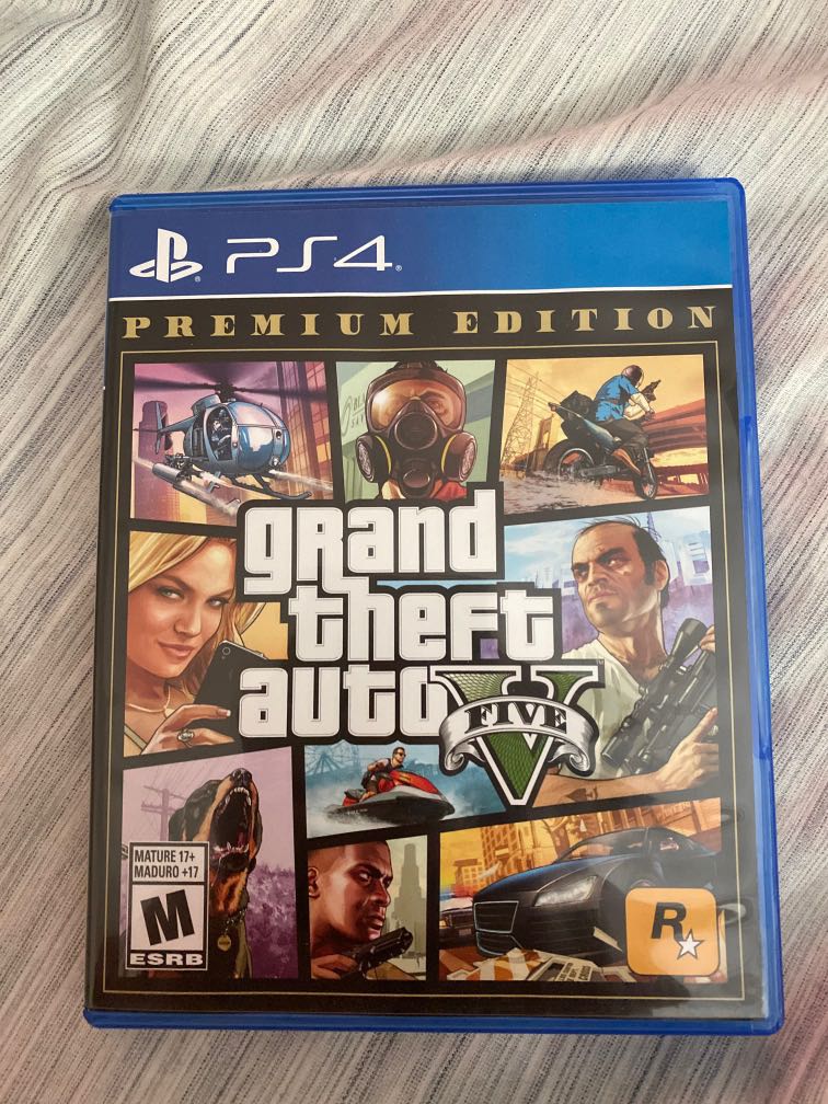 PS4 GTA 5 with huge GTA map, Video Gaming, Video Games, PlayStation on ...