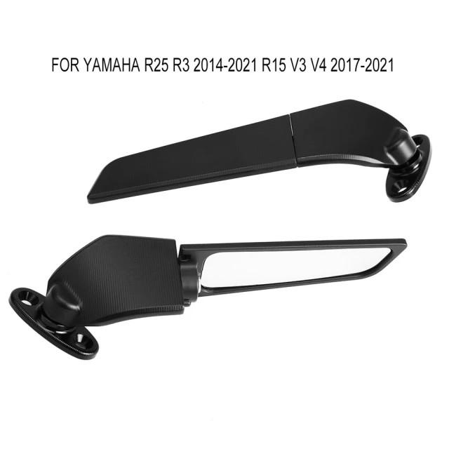 R15v3 R15v4 R3 R25 zx10 zx10r cbr650f stealth mirror winglet mirror r15 ...