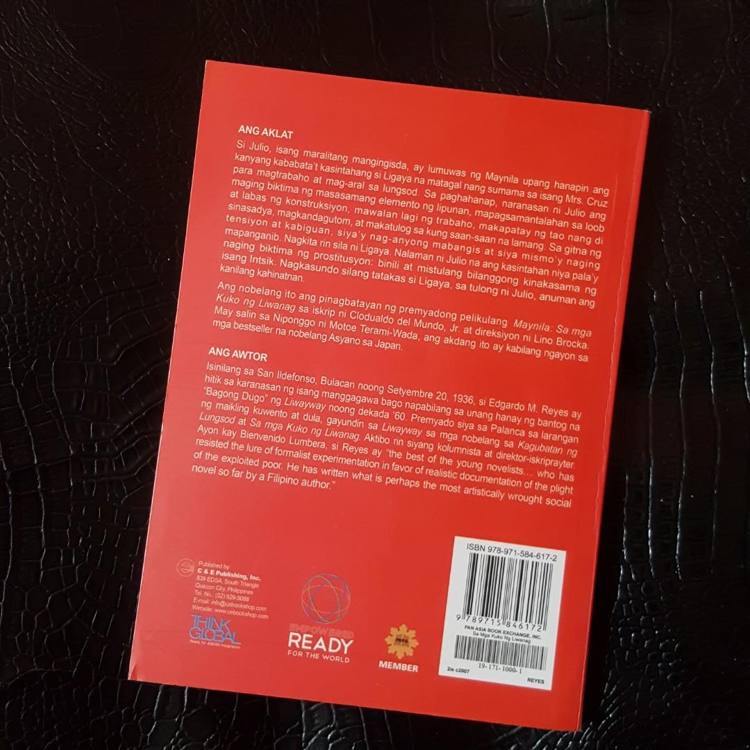 Sa mga kuko ng liwanag Edgardo Reyes Filipino Literacy Classic book ...