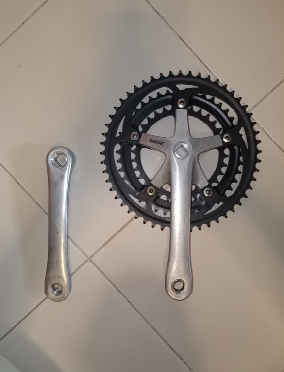 SAKAE Vintage Crankset, Sports Equipment, Bicycles & Parts, Parts ...