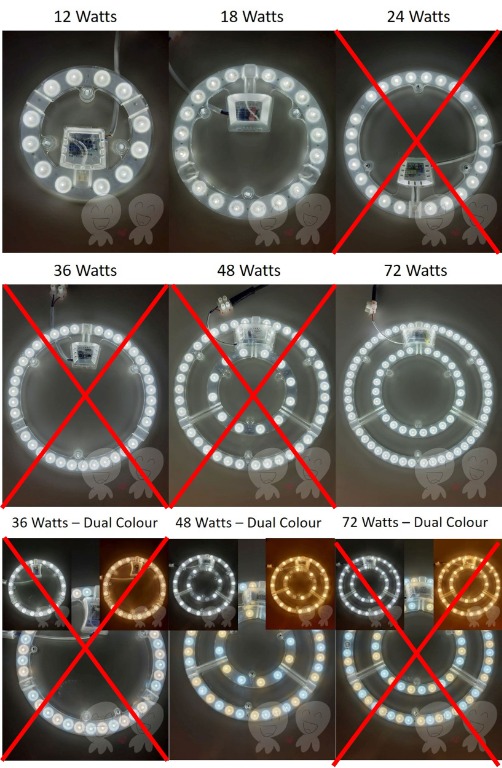 [SG Seller] 12 watts 18 watts 24 watts 36 watts 48 watts 72 watts ...