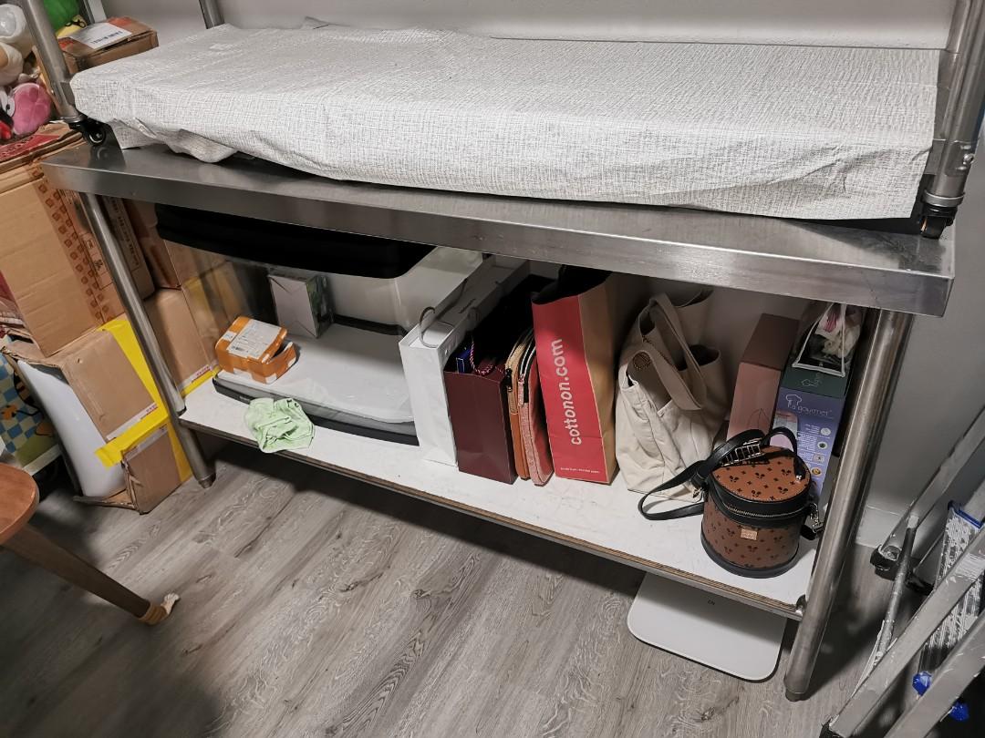 Stainless Steel table for Hawker coffee shop, Furniture & Home Living ...