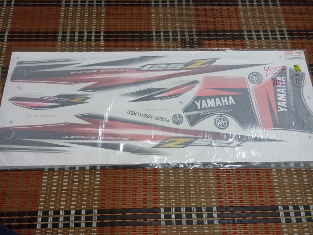 Sticker merah skala / robot / gp / bata r chrome carbon / sabit / cili ...