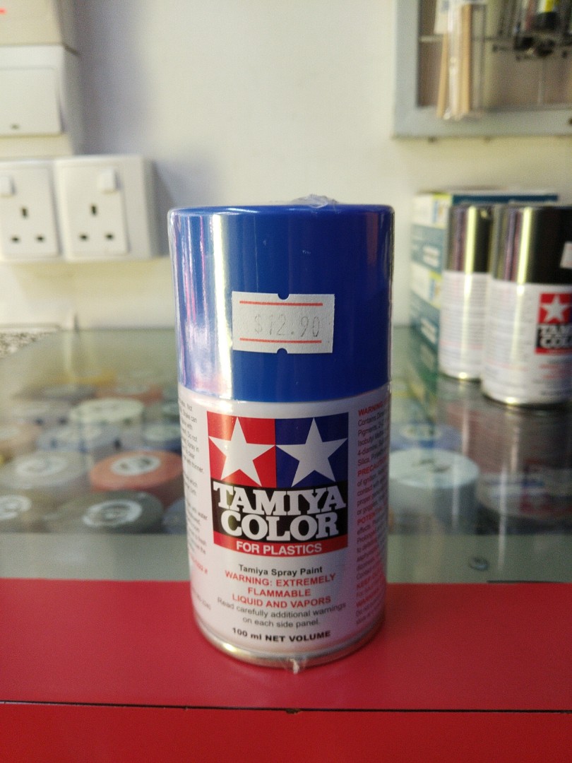 Tamiya TS-44 Brilliant Blue Spray Paint For Plastic, Hobbies & Toys ...