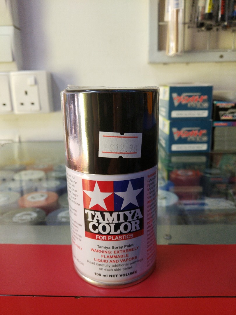 Tamiya TS-6 Matt Black Spray Paint For Plastic, Hobbies & Toys, Toys ...