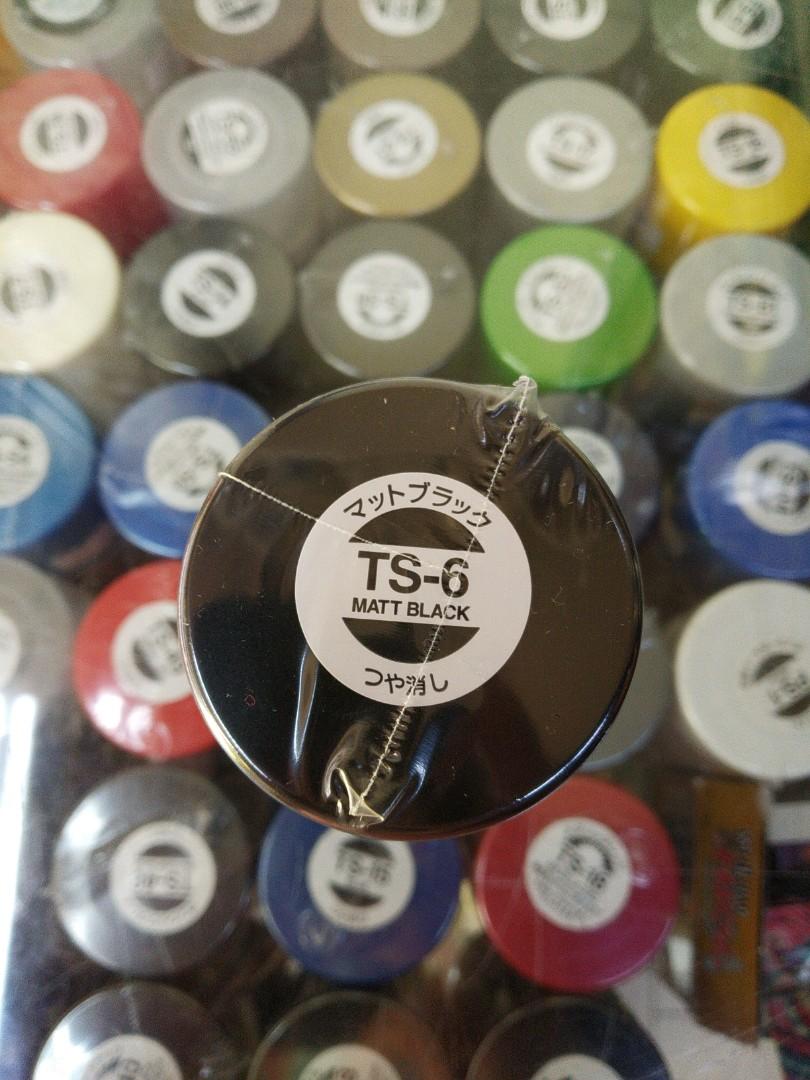 Tamiya TS-6 Matt Black Spray Paint For Plastic, Hobbies & Toys, Toys ...