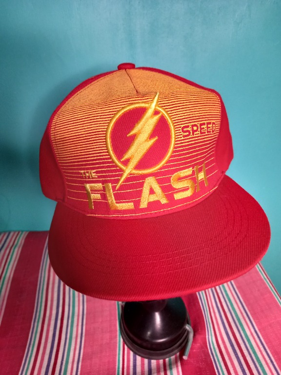 The Flash DC Comics Red Snapback Hat by Six Flags, Men's Fashion ...