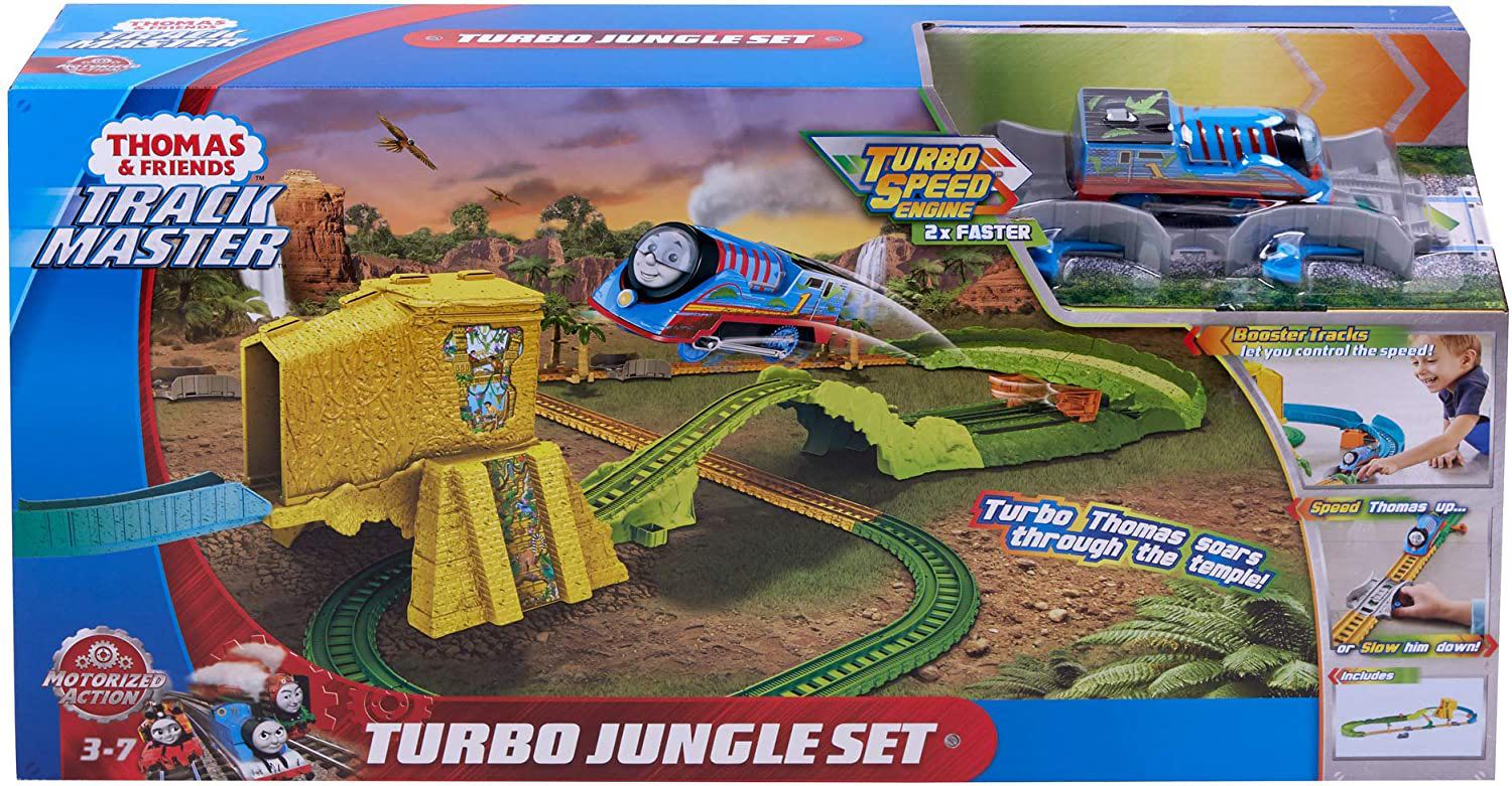 Thomas & Friends TrackMaster Turbo Jungle Train Set Thomas Adventure ...