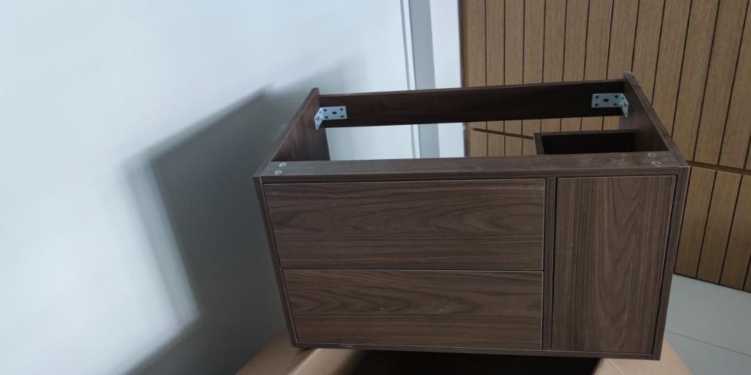 Toilet Table top basin and vanity cabinet set, Furniture & Home Living ...