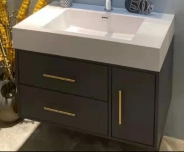 Toilet Table top basin and vanity cabinet set, Furniture & Home Living ...