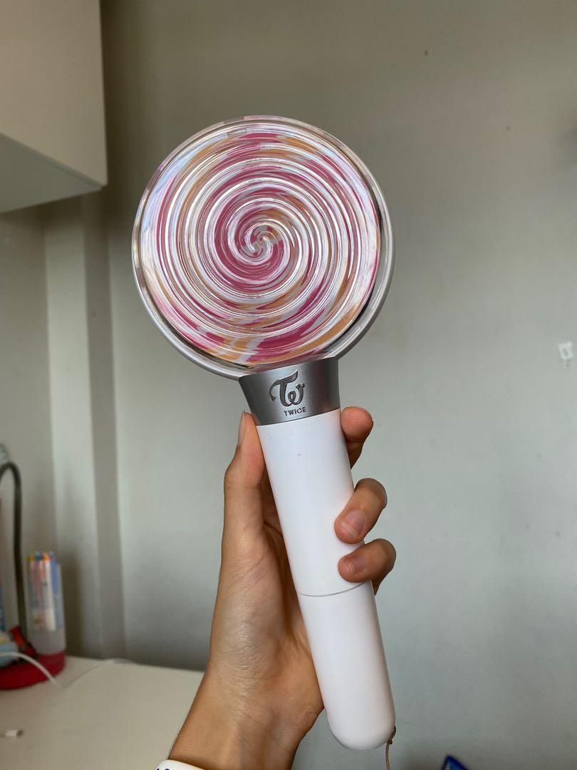 TWICE OFFICIAL light stick and mood light with box( and banner from ...