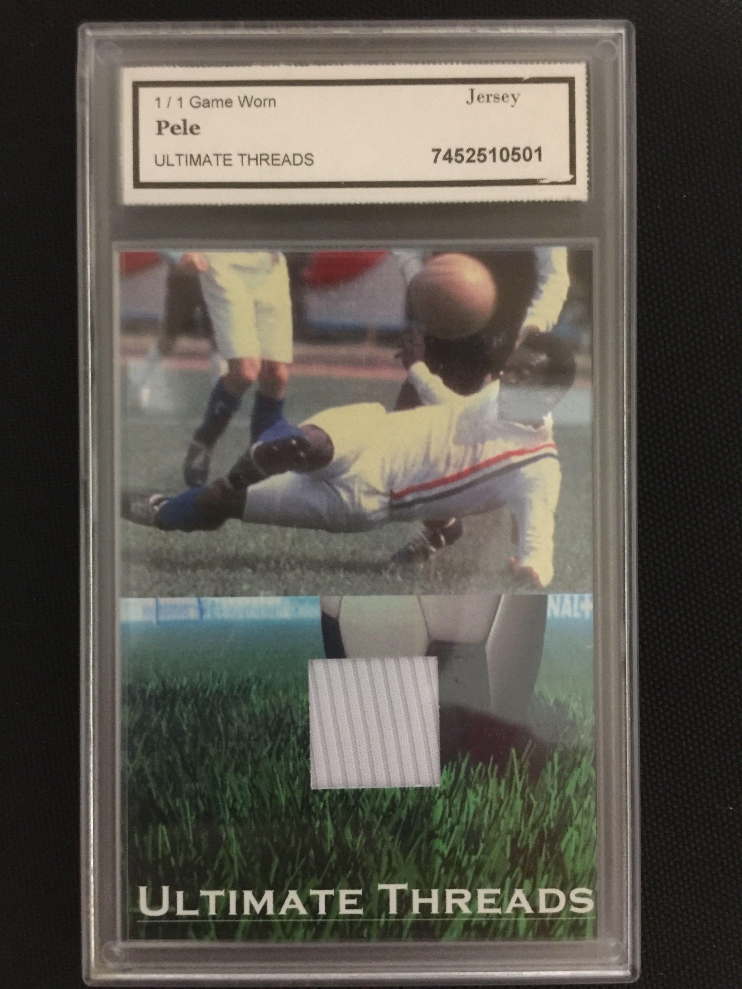 Ultimate threads Pelé game worn jersey 1/1, Hobbies & Toys, Toys ...