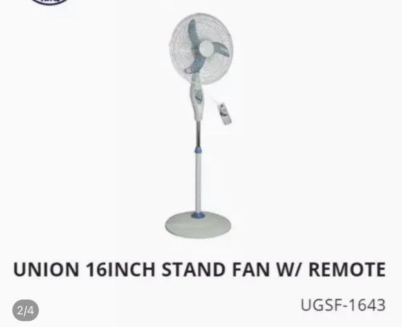 Union Stand Fan with Remote!!, TV & Home Appliances, Air Conditioning ...