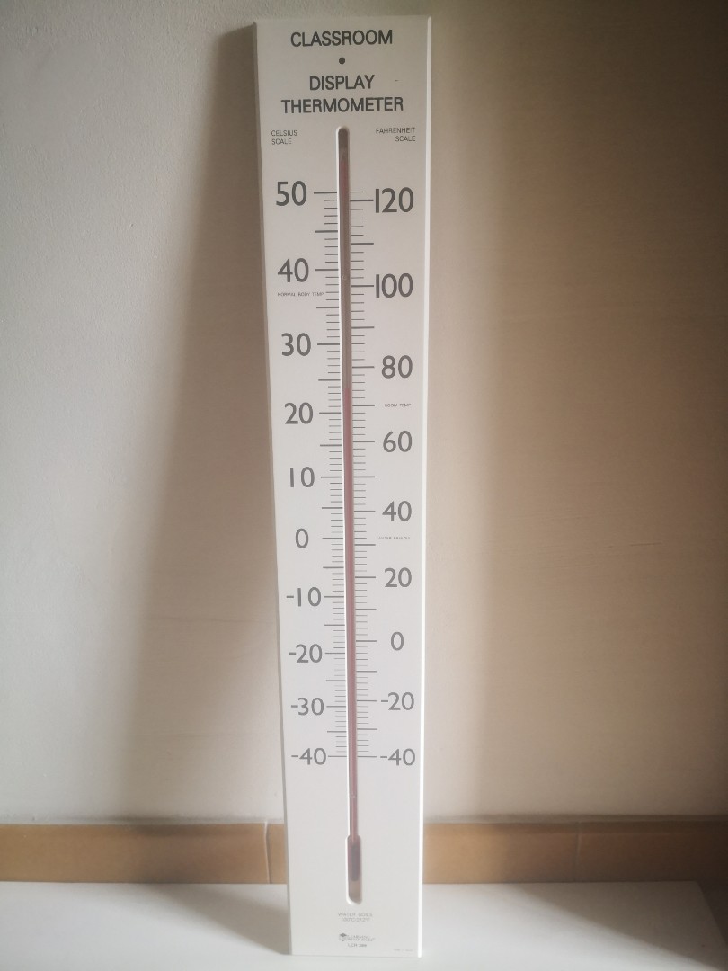 Used classroom display thermometer, Hobbies & Toys, Stationery & Craft ...