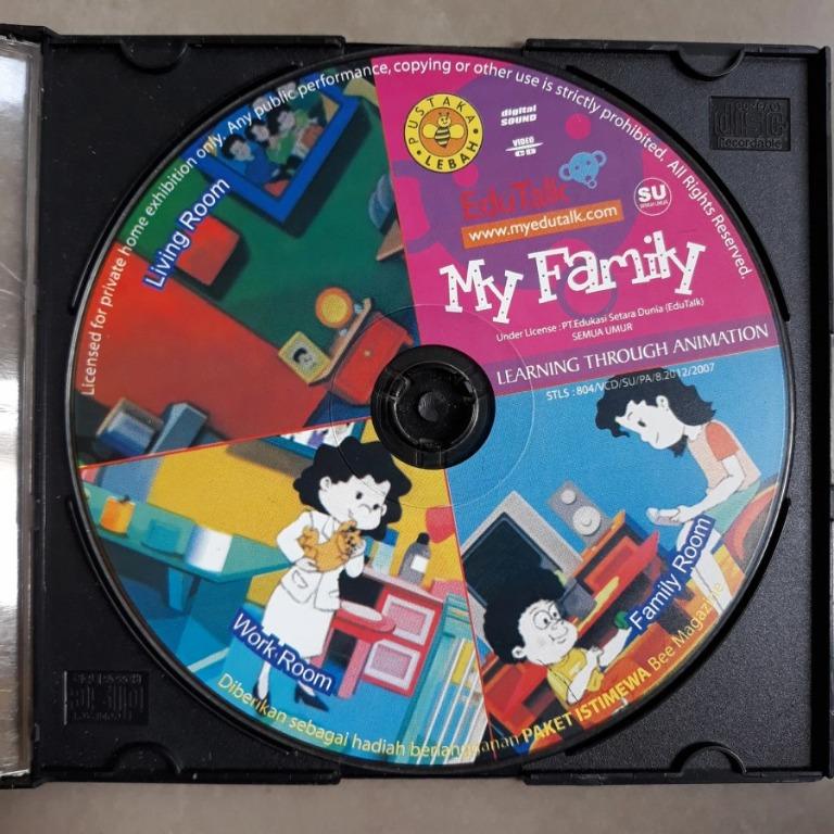 VCD Pustaka Lebah Learning Through Animation - My Family, Musik & Media ...