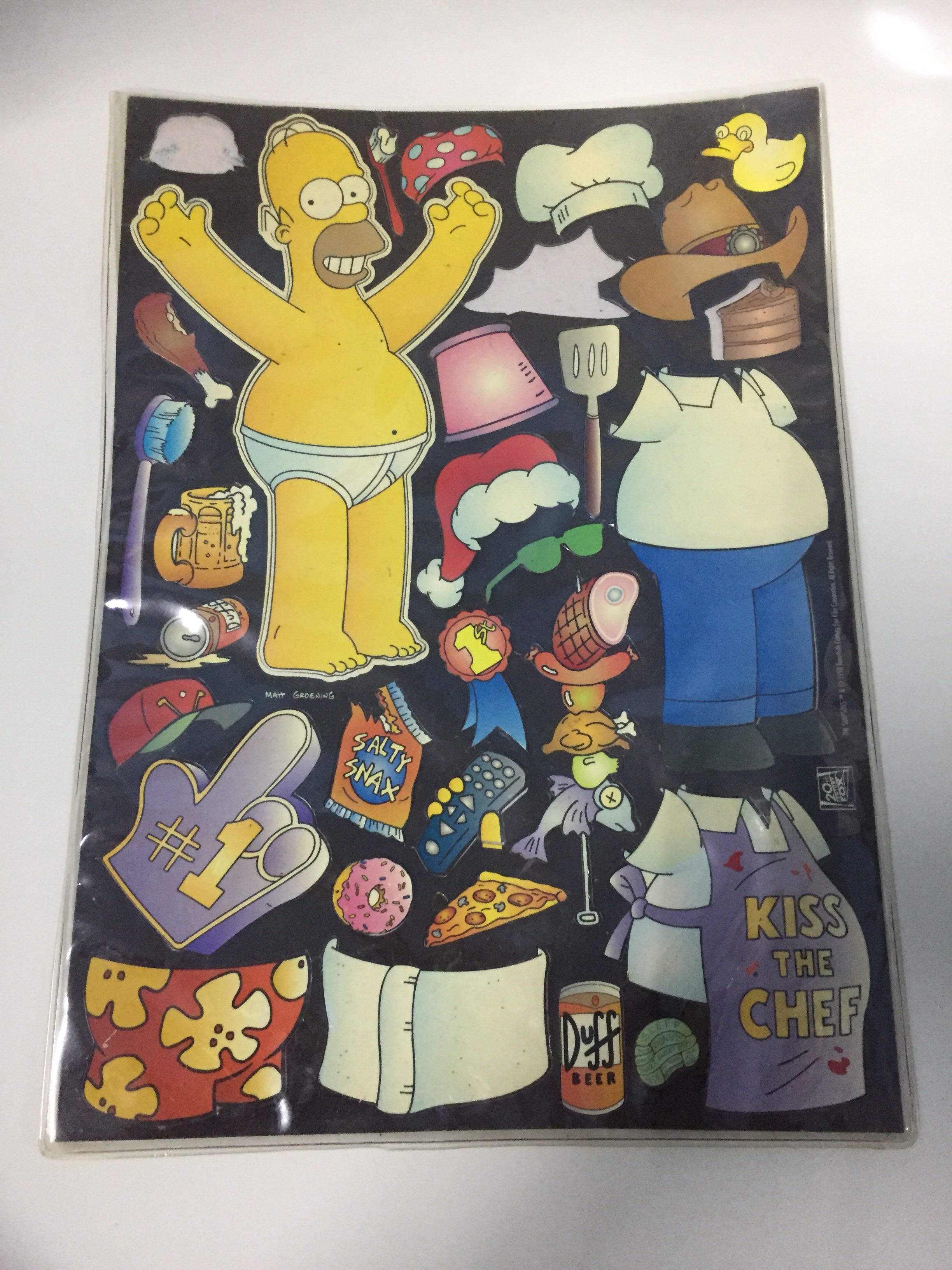VINTAGE 1998 THE SIMPSONS (HOMER) DRESS UP FRIDGE MAGNET, Hobbies ...