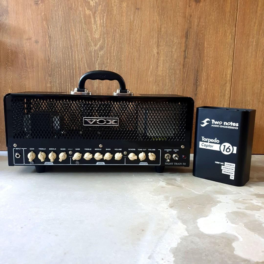 Vox Night Train 50H-G2 Head + Two Notes Torpedo captor 16, Hobbies ...