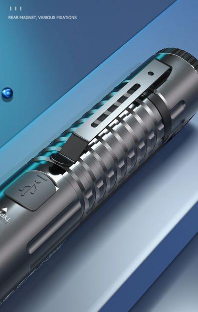 WARSUN SQ03 PLUS P50 1000lm With COB Sidelight Type-C USB Rechargeable 21700 EDC Flashlight ...