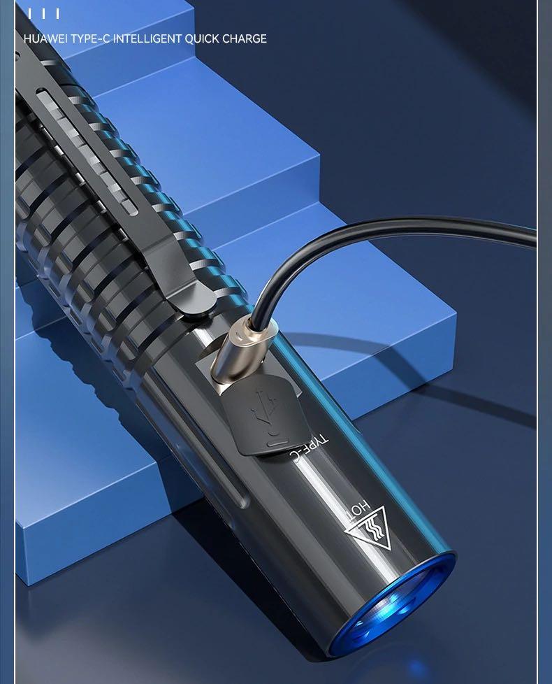 WARSUN SQ03 PLUS P50 1000lm With COB Sidelight Type-C USB Rechargeable ...