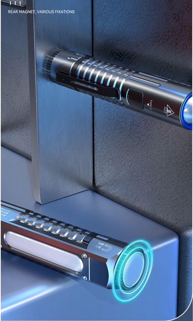 WARSUN SQ03 PLUS P50 1000lm With COB Sidelight Type-C USB Rechargeable 21700 EDC Flashlight ...