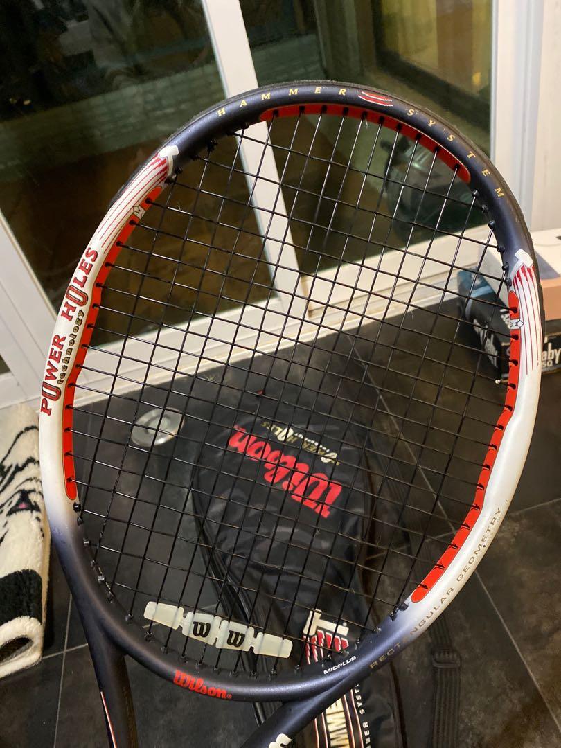Wilson Hammer 6.4 Tennis Racket 網球拍, 運動產品, 運動與體育, 運動與體育 - 球拍和球類運動 ...