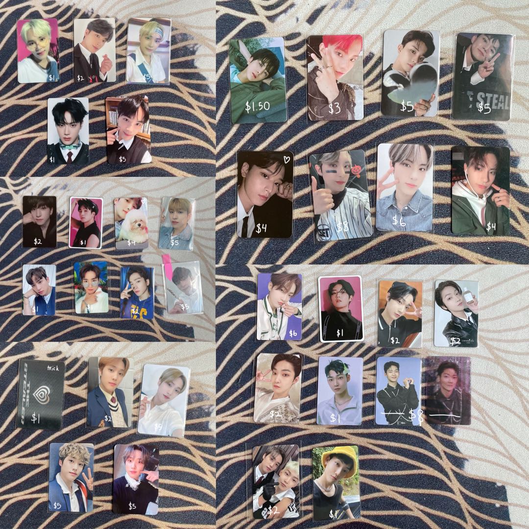 wts the boyz tbz photocards kevin sangyeon haknyeon jacob changmin ...