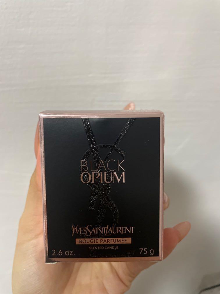 YSL Candle- BLACK OPIUM, Furniture & Home Living, Home Fragrance on ...