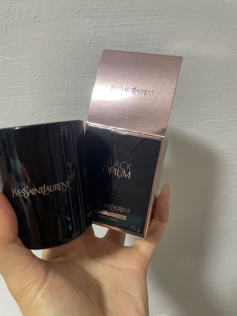 YSL Candle- BLACK OPIUM, Furniture & Home Living, Home Fragrance on ...