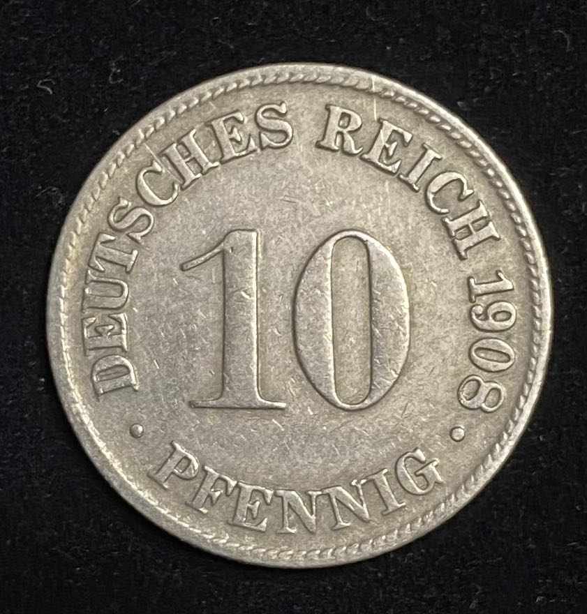 10 Pfennig 1908 D (Munich) German Empire, Hobbies & Toys, Memorabilia ...