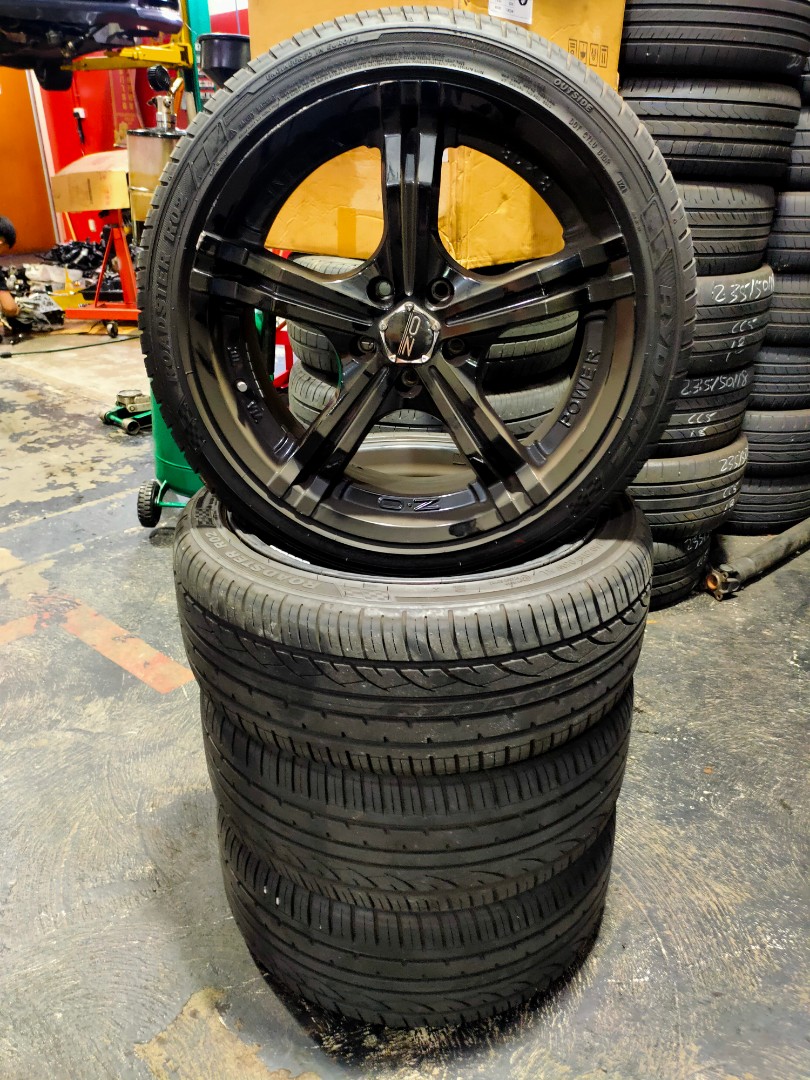 18 inch Oz rims with new tyres, Car Accessories, Tyres & Rims on Carousell