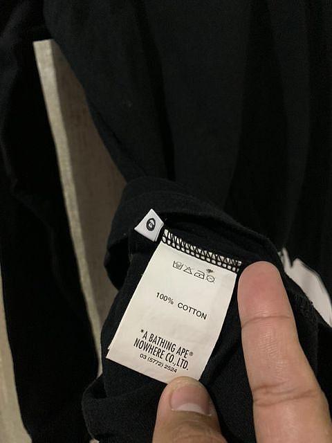 AAPE BY A BATHING APE OLD ENGLISH FONT LONG SLEEVE SHIRT, Men's Fashion ...