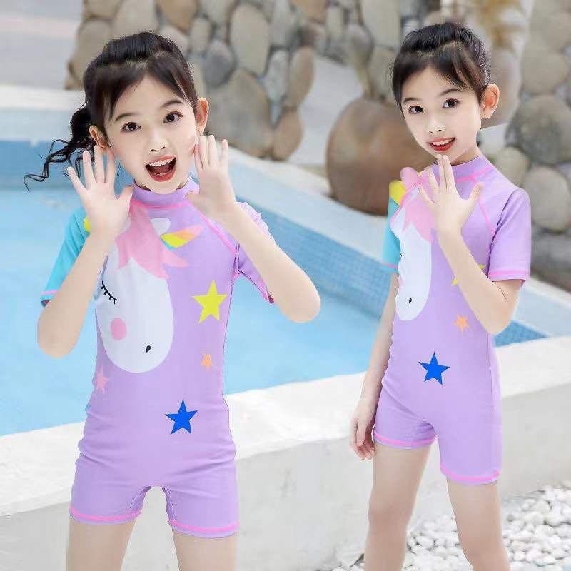 Age3-12 Children's Swimsuit Girl's Swimming Trunks Split Suit Baby ...