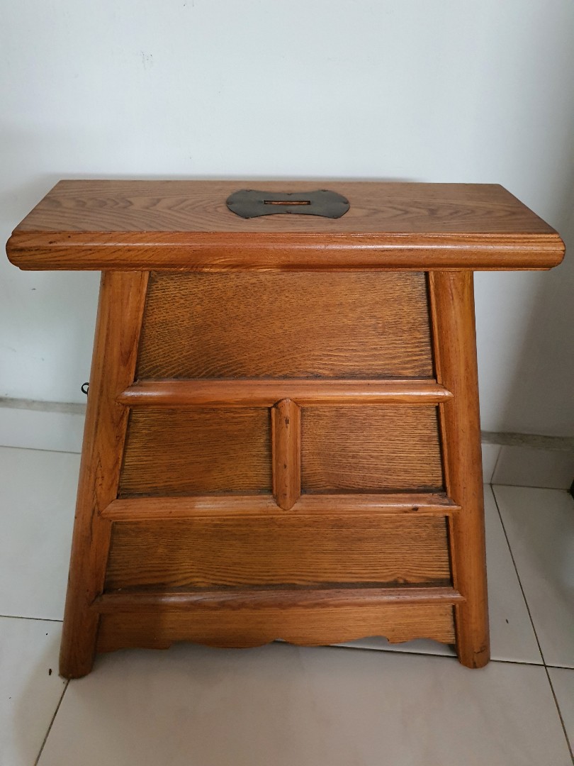 Antique stool with drawers, Furniture & Home Living, Furniture, Shelves ...