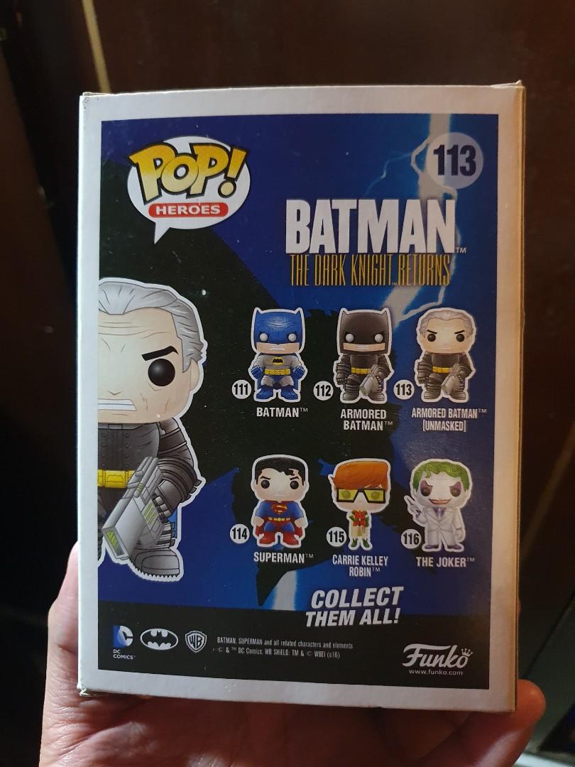 Armored Batman Unmasked Funko, Hobbies & Toys, Toys & Games on Carousell