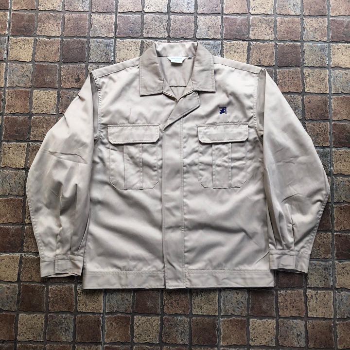 Beige Japanese Work Jacket, Men's Fashion, Coats, Jackets and Outerwear ...