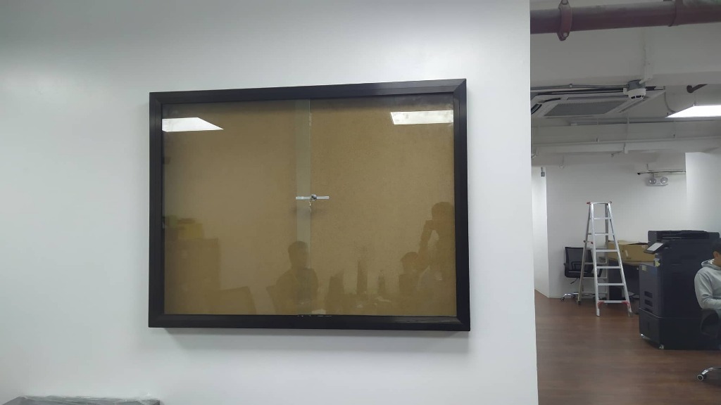 Bulletin Board Glass Rolling Board, Glass Board MagneticMap Podium ...