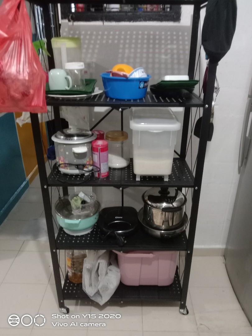 CAMILLE FOLDING STORAGE RAKE, Furniture & Home Living, Furniture ...