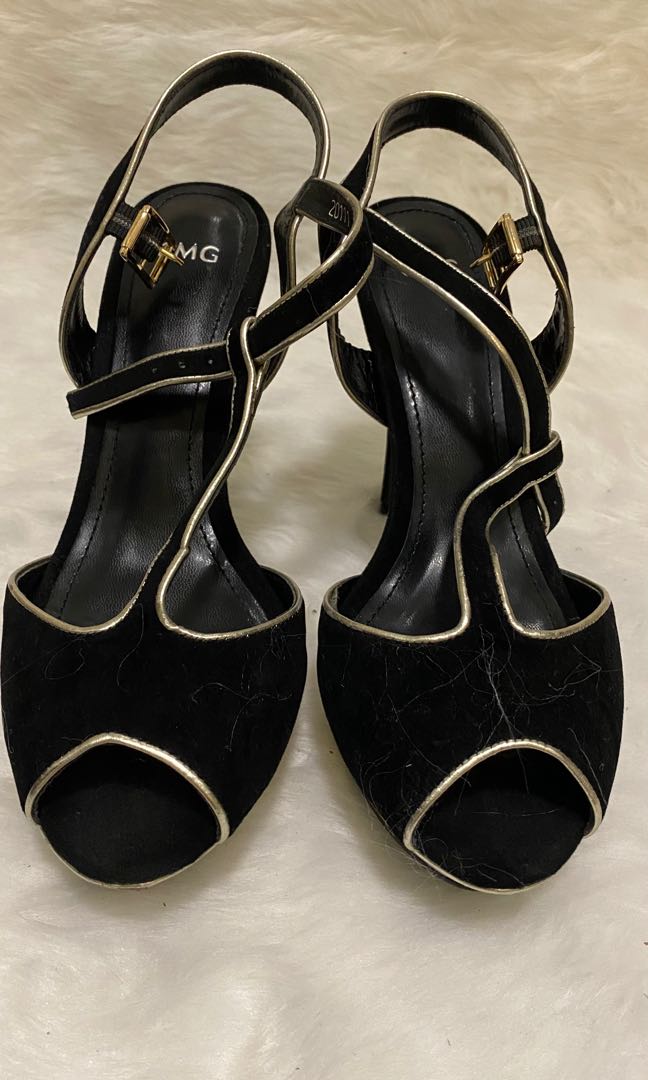 CLN black Suede high heels (USED ONCE!!!), Women's Fashion, Footwear ...