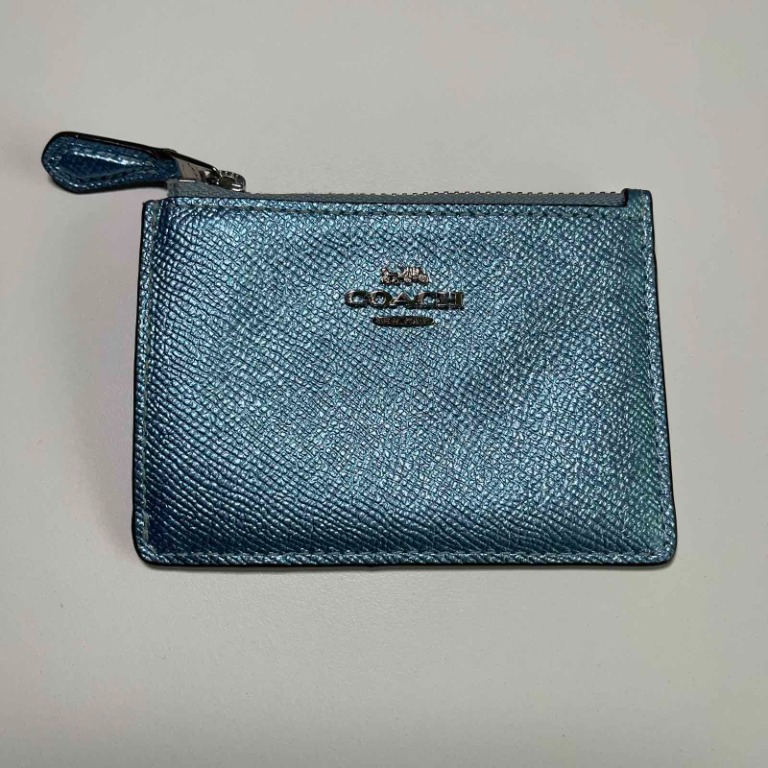 Coach Cardcase (Metallic Blue), Women's Fashion, Bags & Wallets ...
