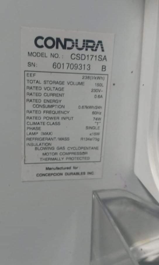 Condura Red single door Refrigerator 5.6cu.ft, TV & Home Appliances ...