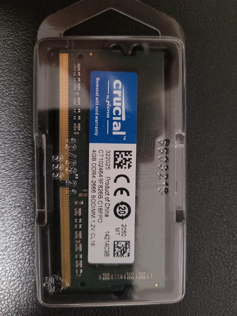 Crucial Ddr Gb Computers Tech Parts Accessories Computer Parts On Carousell