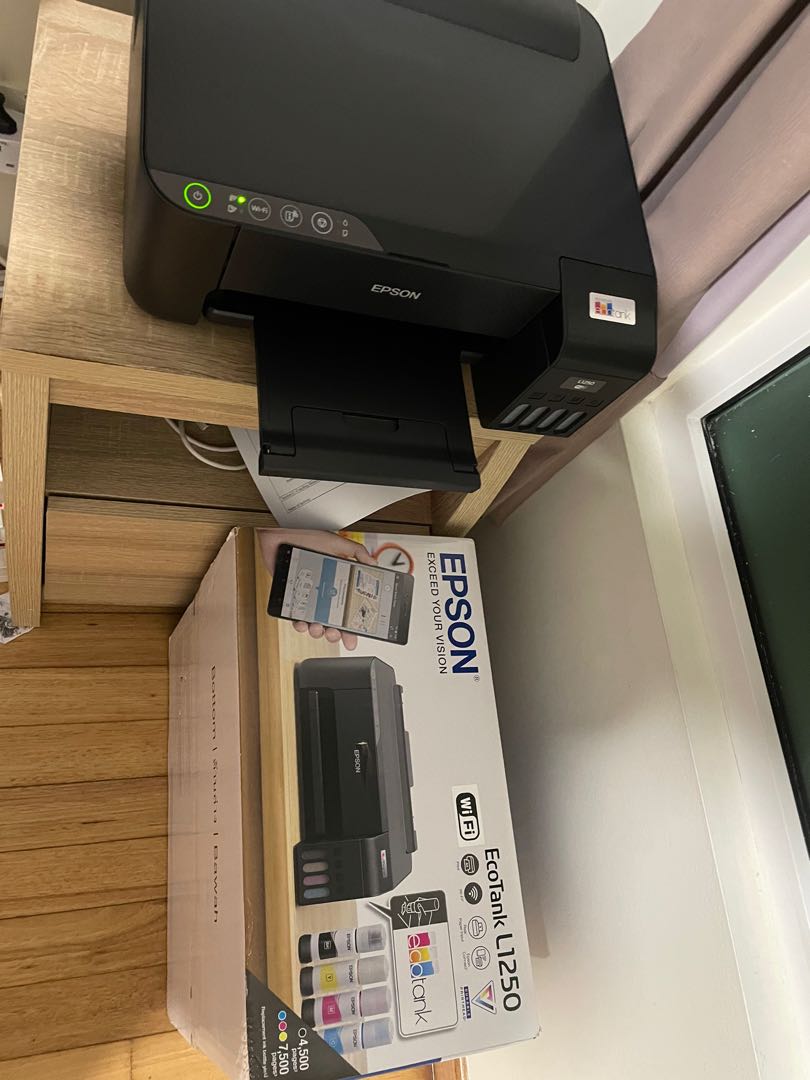 Epson printer 1250 ecotank | Almost New | 2 months old, Computers ...