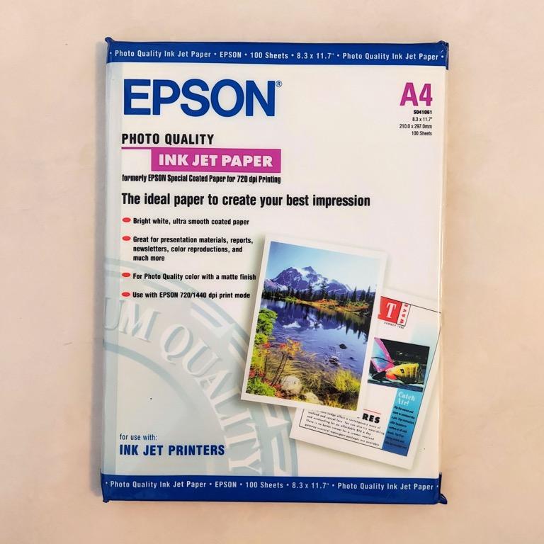 EPSON Ink Jet Paper Photo A3 and A4, Everything Else on Carousell