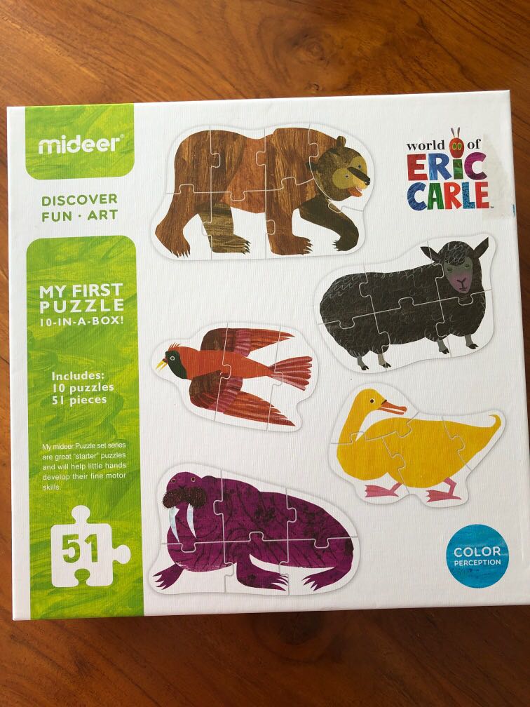 Eric Carle Jigsaw Puzzle My First Puzzle, Babies & Kids, Infant ...