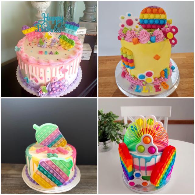 Fidget cakes/ Pop it up cakes, Food & Drinks, Homemade Bakes on Carousell