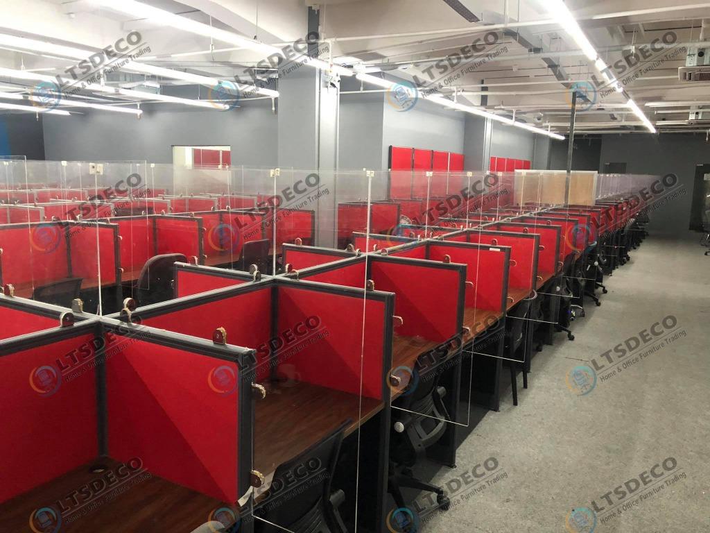 FISH BONE CUBICLE OFFICE PARTITION_FURNITURE, Furniture & Home Living ...