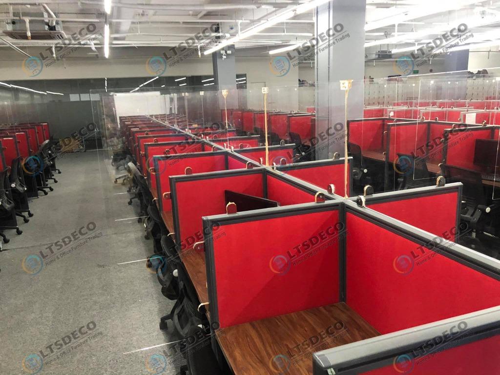 FISH BONE CUBICLE OFFICE PARTITION_FURNITURE, Furniture & Home Living ...