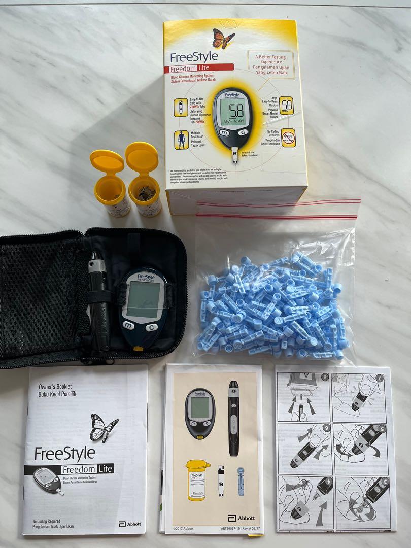 Freestyle Freedom Lite Blood Glucose Monitoring System, Health ...