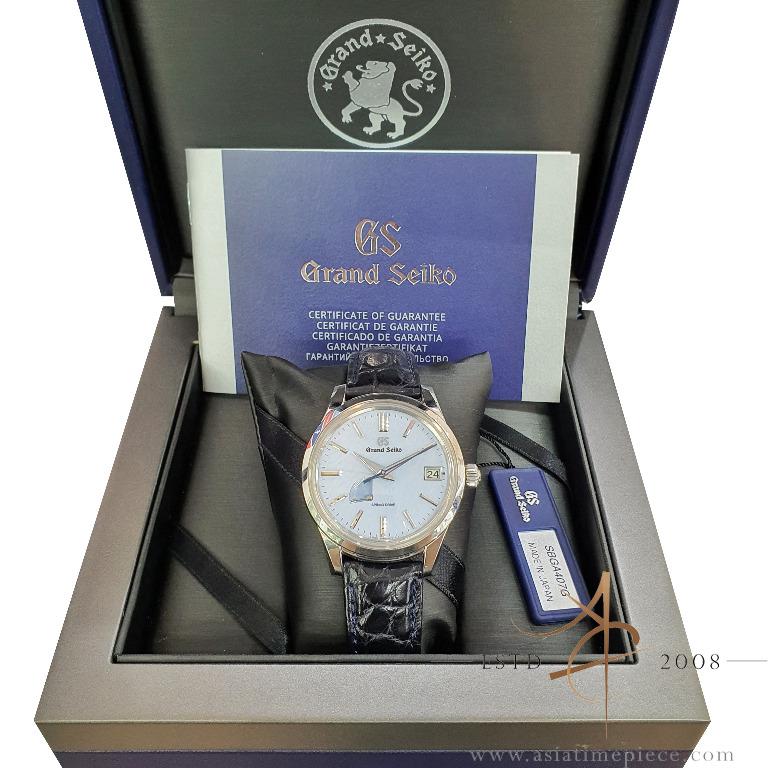 Grand Seiko SBGA407G Spring Drive Blue Skyflake Elegance Collection ...
