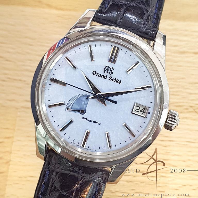 Grand Seiko SBGA407G Spring Drive Blue Skyflake Elegance Collection ...
